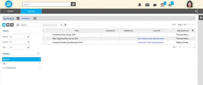Form Designer and Surveys - Automation - Comidor Help Center