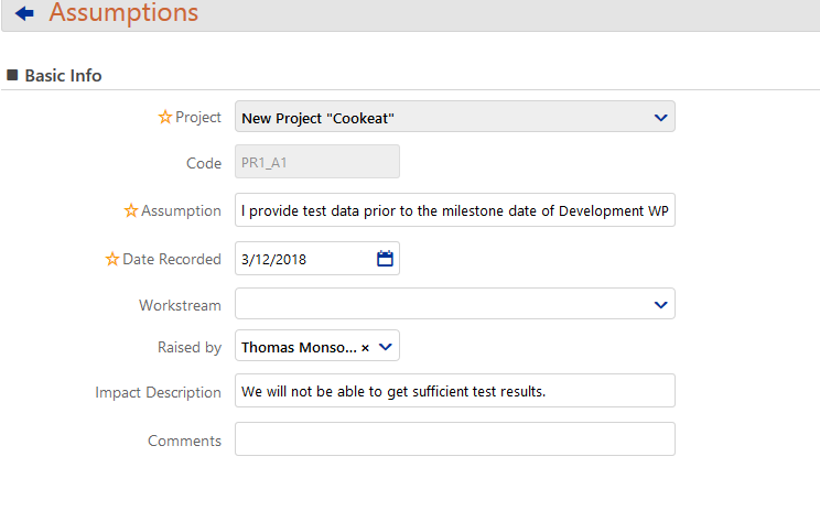 Projects (Risk Management and Lessons Learned) - Comidor