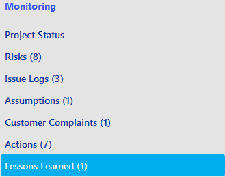 Projects (Risk Management and Lessons Learned) - Comidor
