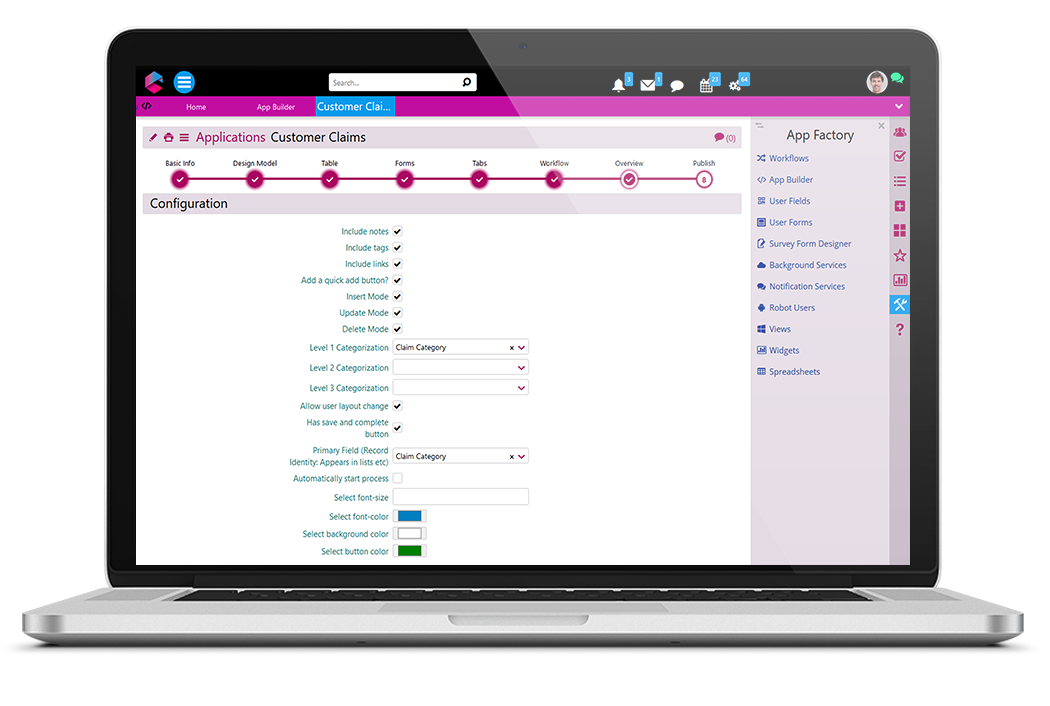 Application Builder | Comidor Low-Code BPM