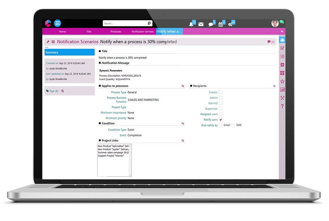 Project Management Software (PM Software) | Comidor Low Code BPM