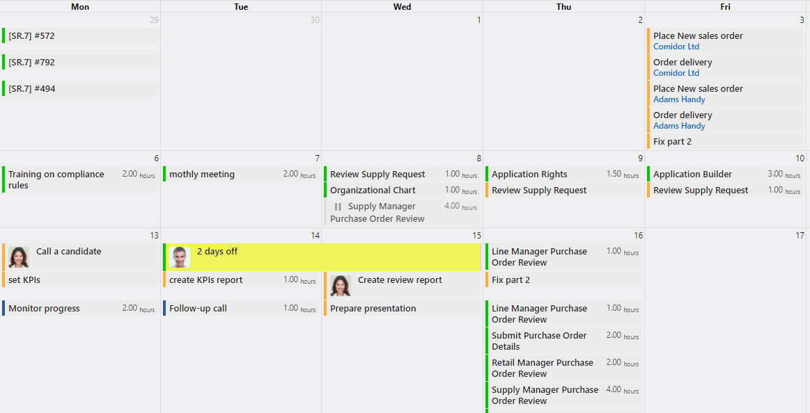 Calendar - Collaboration - Comidor Help Center