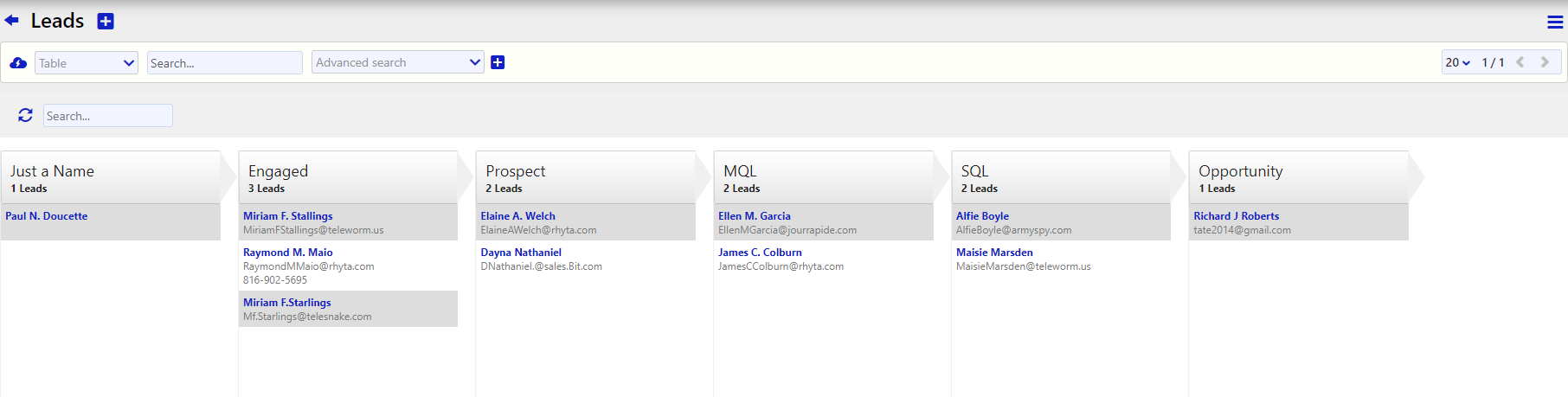 Leads (Lead Management) - Records - Comidor Help Center