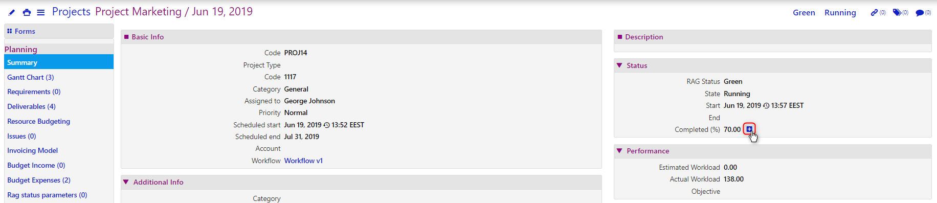 Projects (Progress Monitoring & Invoicing Plan Monitoring)