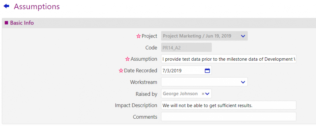 Projects (Risk Management and Lessons Learned) - Comidor