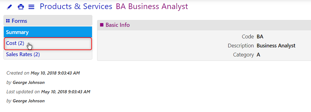 Products and Services - Records - Comidor Help Center