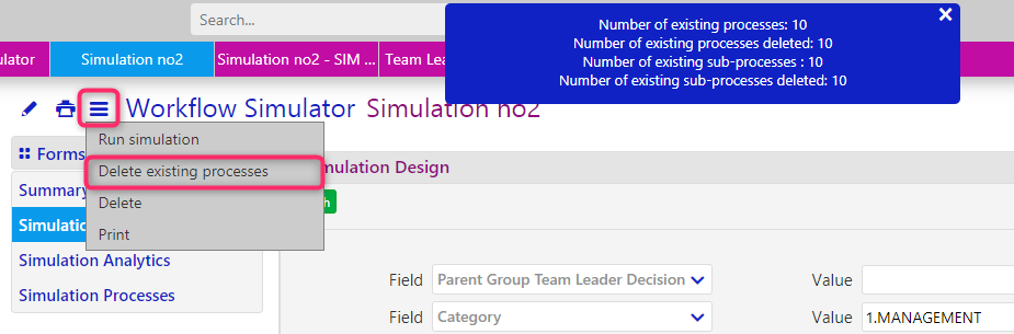 Workflow Simulator | Comidor BPM Platform