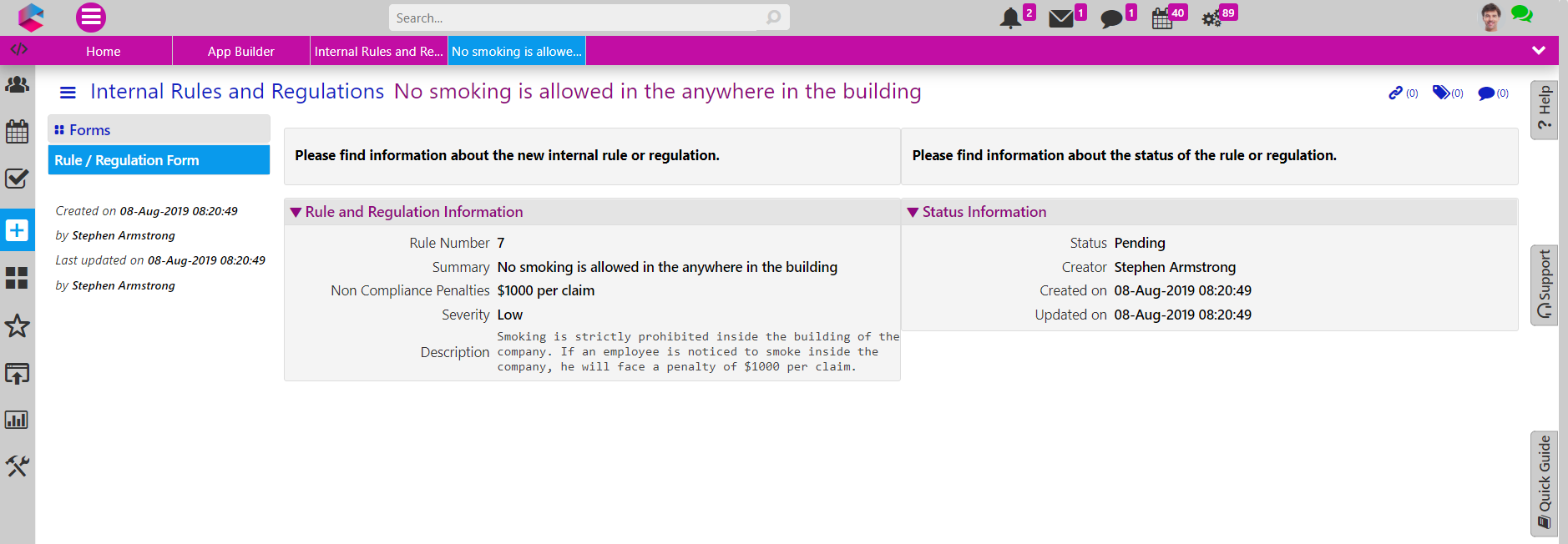 Low Code Application Examples Comidor Low Code Bpm Platform
