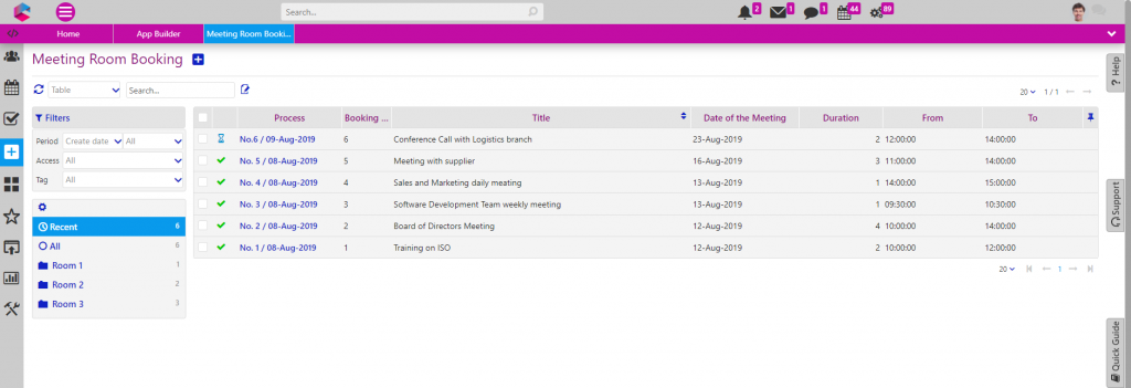 Low-Code Application Examples | Comidor Low-Code BPM Platform