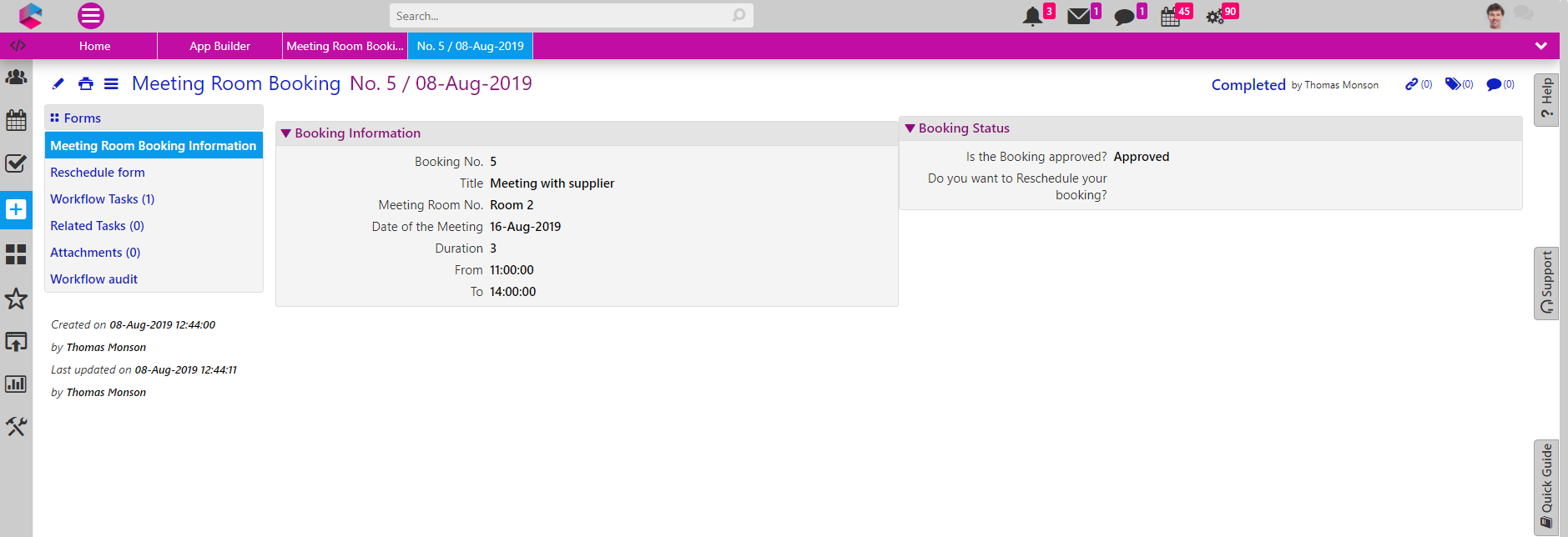 Low-Code Application Examples | Comidor Low-Code BPM Platform