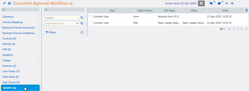 Workflows and Workflow Automation- Comidor Help Center