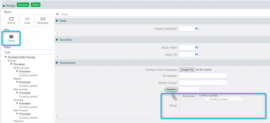User Fields and User Forms - App Factory - Comidor Platform