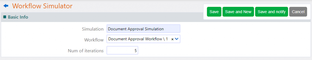 Workflow Simulator | Comidor BPM Platform