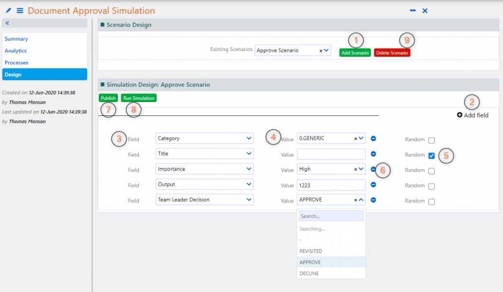 Workflow Simulator | Comidor BPM Platform