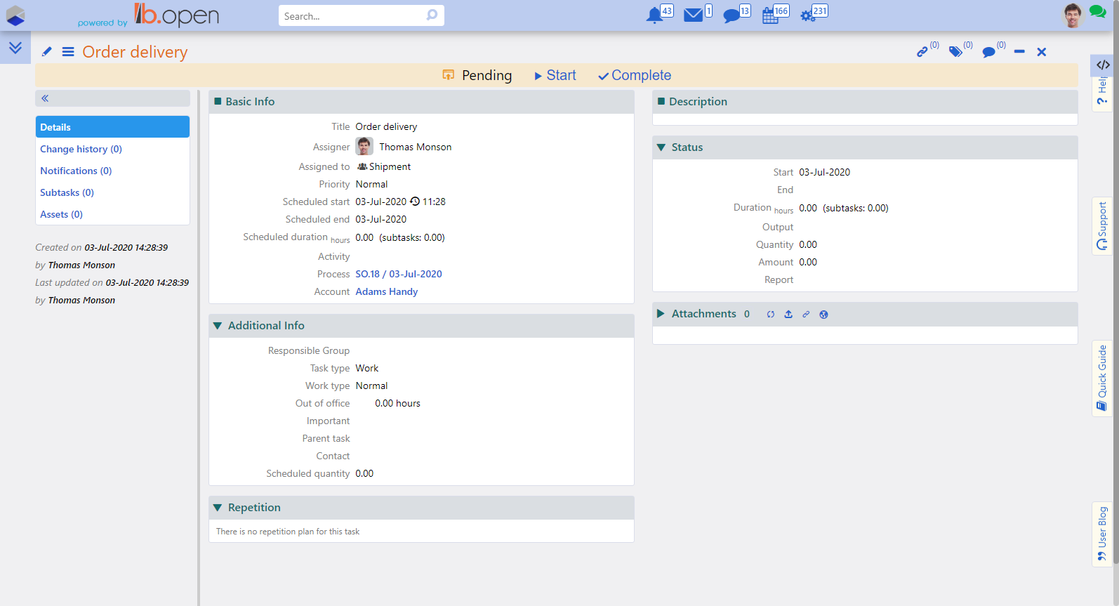 Tasks (Task Management Tools) - Collaboration - Comidor Help Center