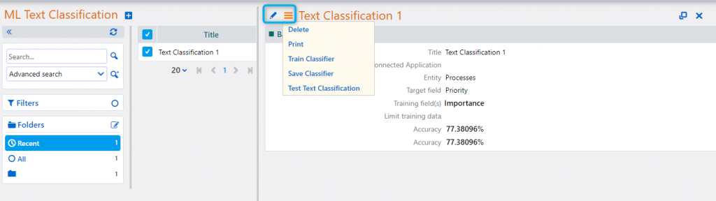 ML Predictive Models & ML Text Classification | Comidor Platform
