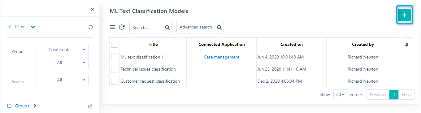 ML Predictive Models & ML Text Classification | Comidor Platform