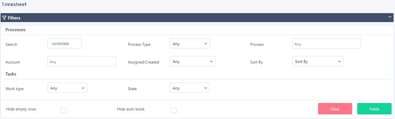 Timesheet (Employee Time and Expense tracking)