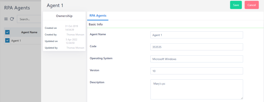 Robotic Process Automation (RPA components) | Comidor Platform