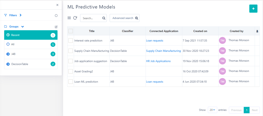 ML Predictive Models & ML Text Classification | Comidor Platform