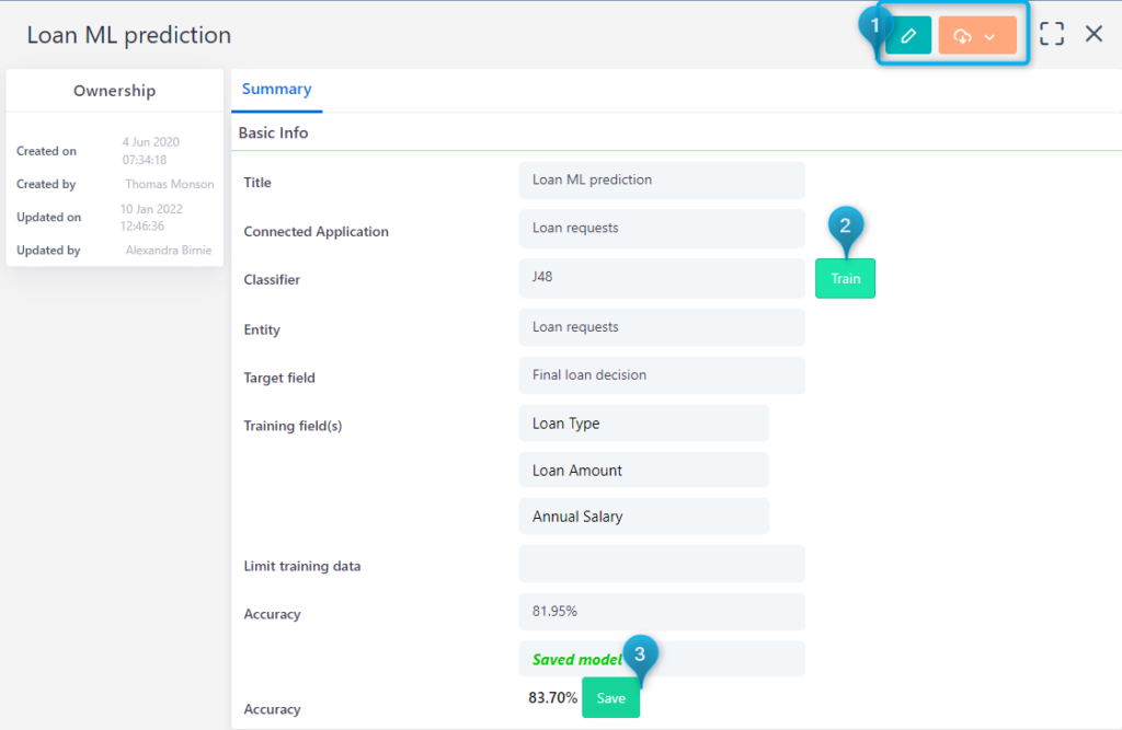 ML Predictive Models & ML Text Classification | Comidor Platform