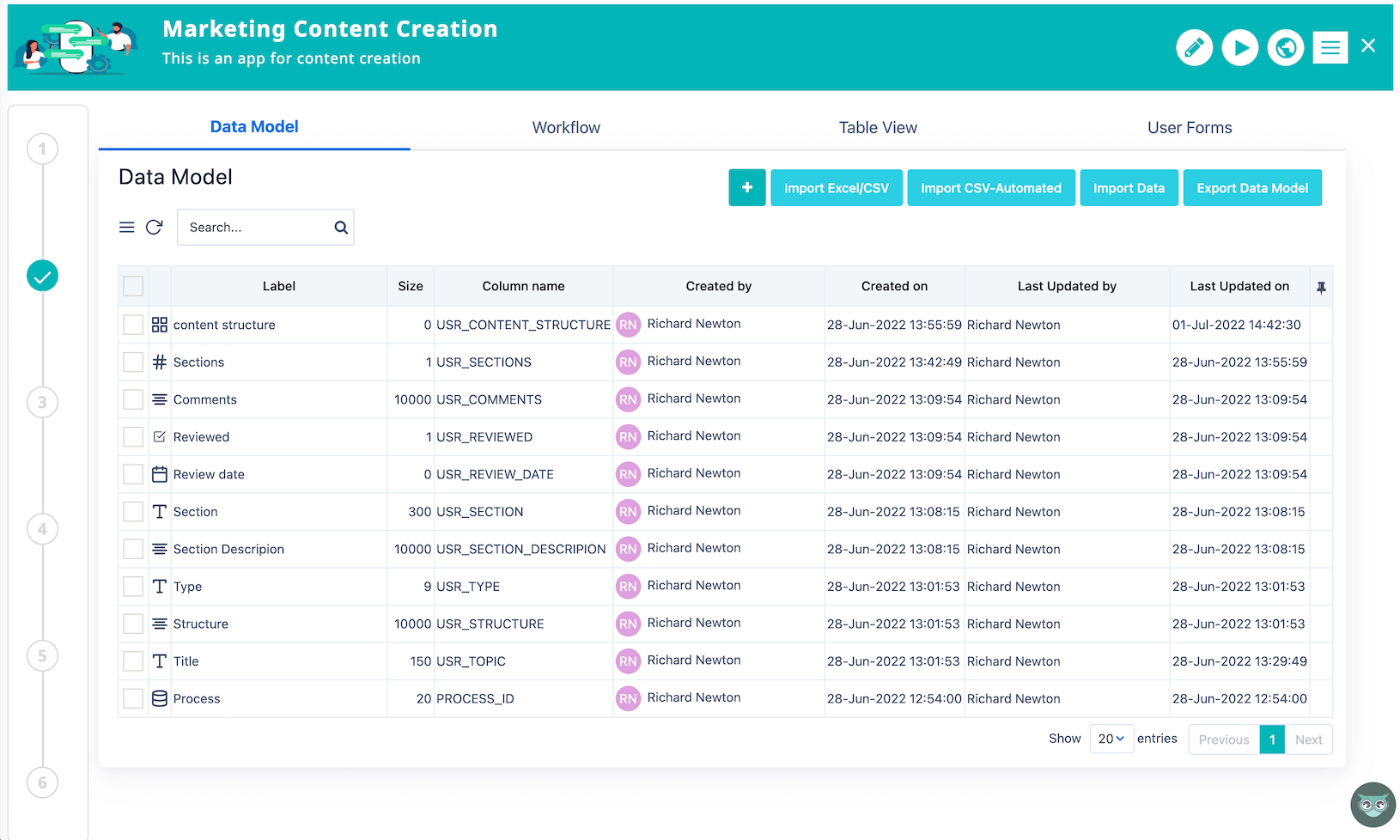 Workflow Application App Designer Comidor Platform 9137